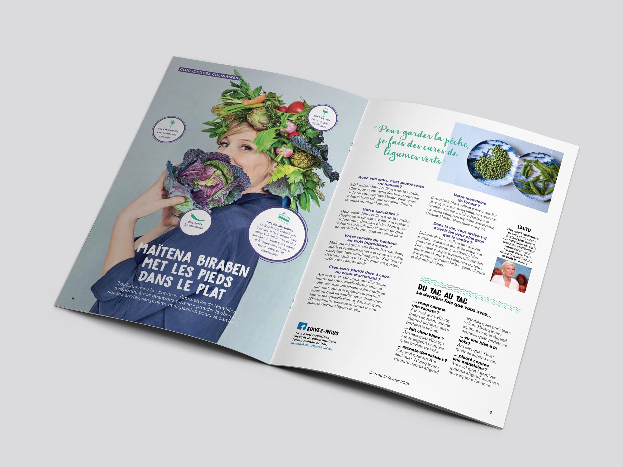 Aurélie Bert | Création du magazine City, Carrefour